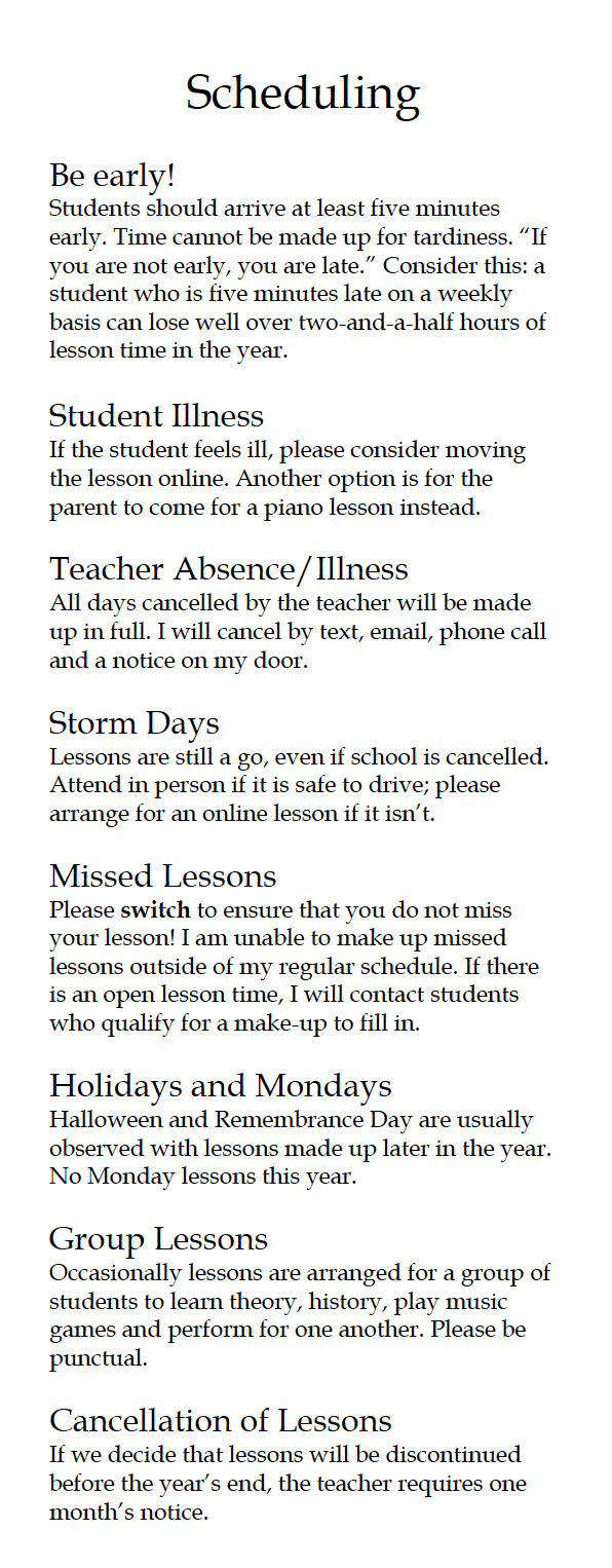 Piano studio policy – Rebekah Maxner